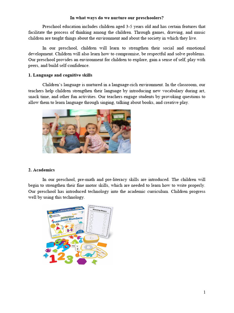 Preschool Education | Download Free PDF | Preschool | Teachers