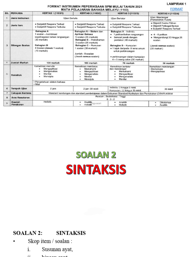 Gu Sintaksis | PDF