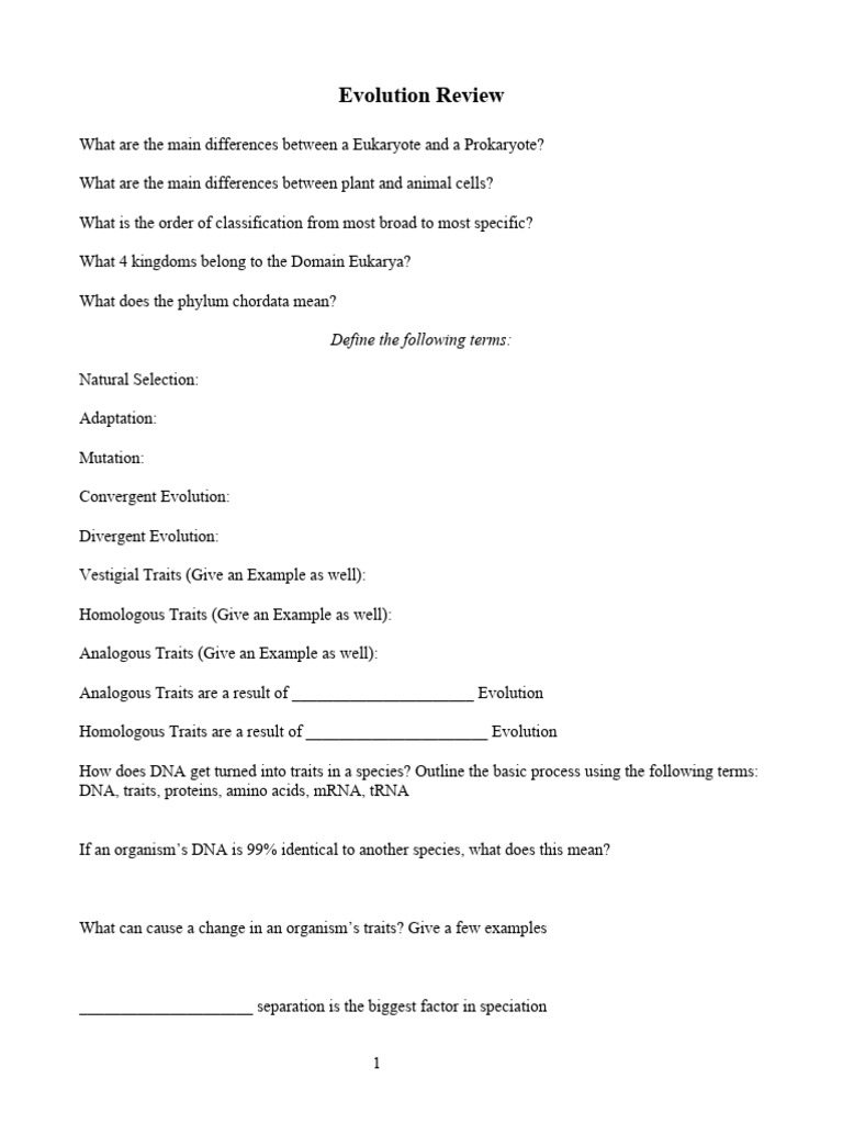 2021 Evolution Review | PDF | Evolution | Natural Selection