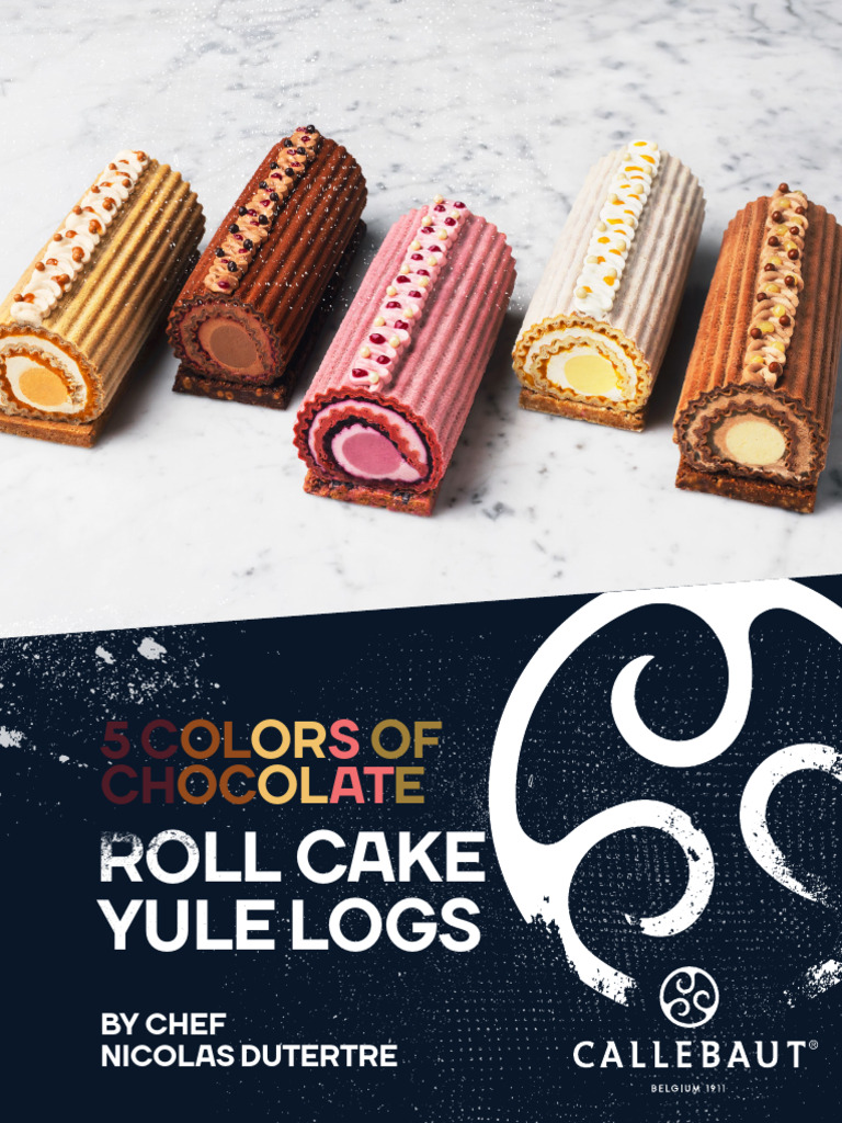 Salted Caramel Yule Log Recipe | PDF | Custard | Foods