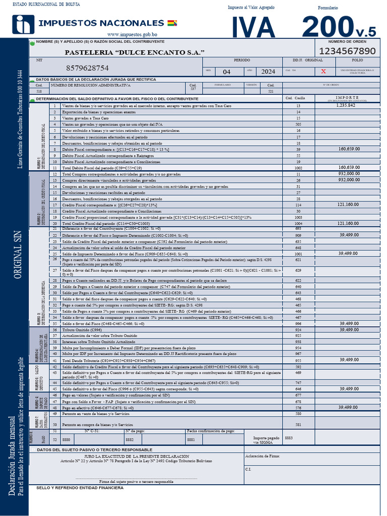 Formulario 200 v5 | PDF | Impuesto al valor agregado | Impuestos