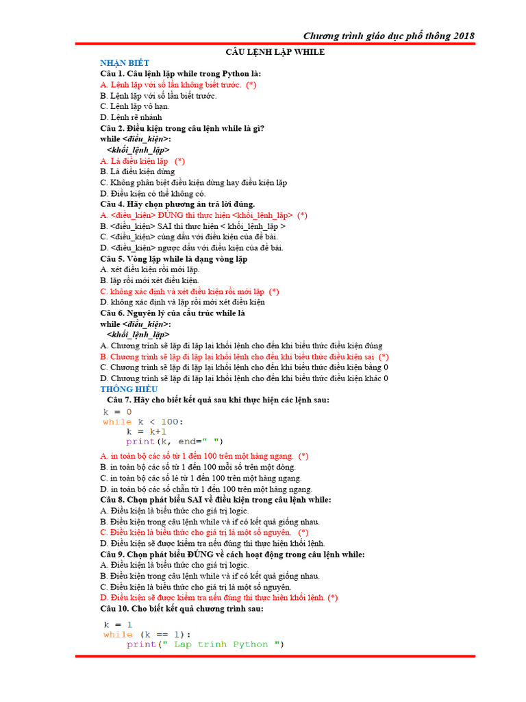 Đề cương CK2 10 TIN HỌC (23-24) | PDF