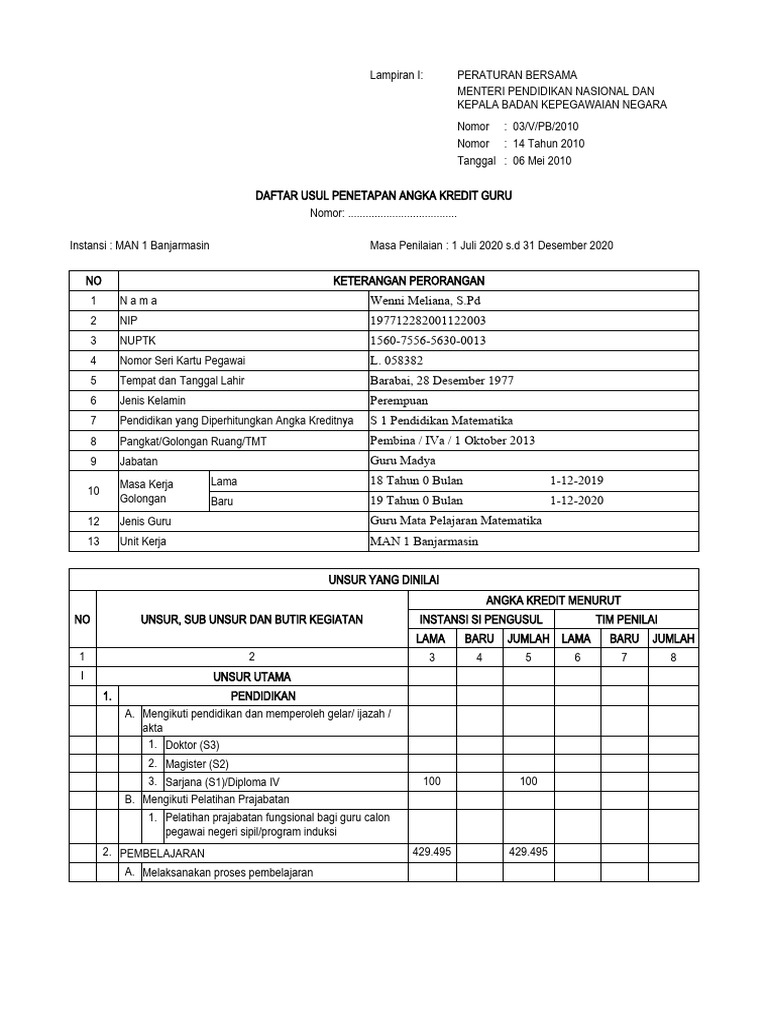 47-LAMP-II-III-IV-V-WENNI 2020 Juli-Des | PDF