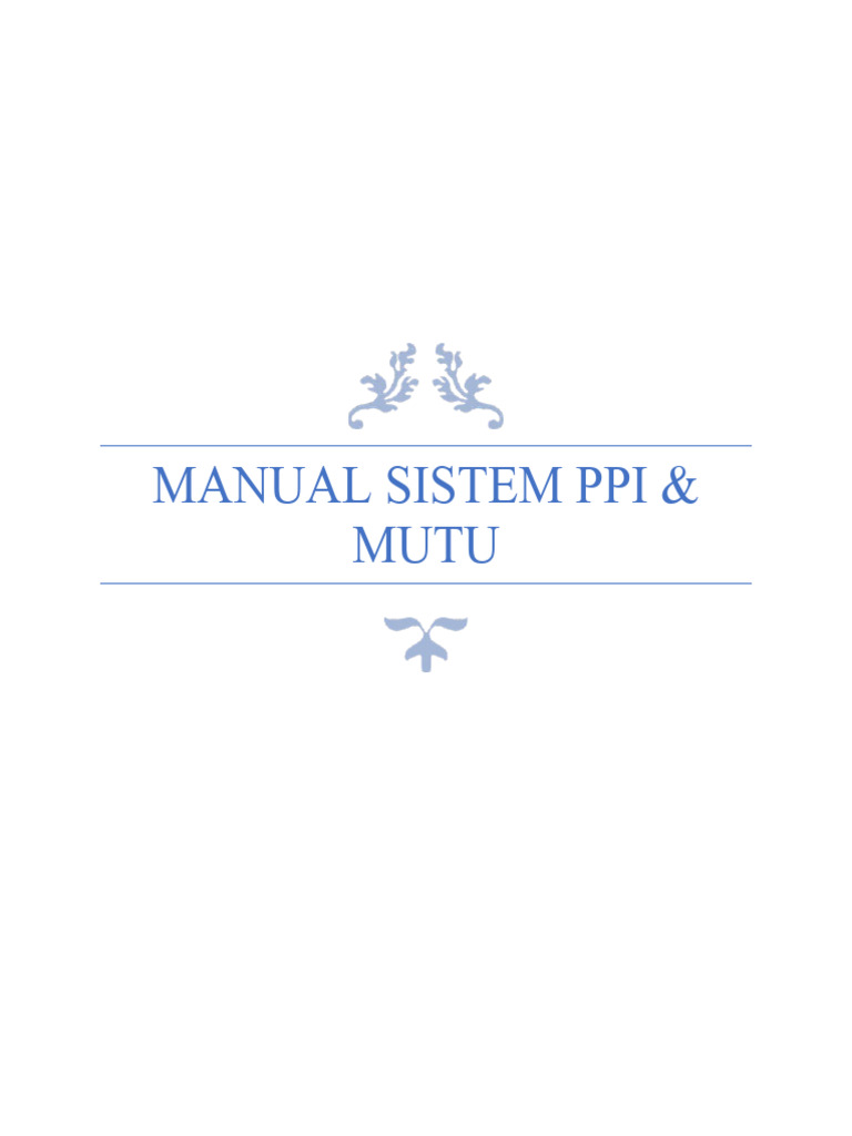 Manual Sistem Ppi Dan Mutu | PDF