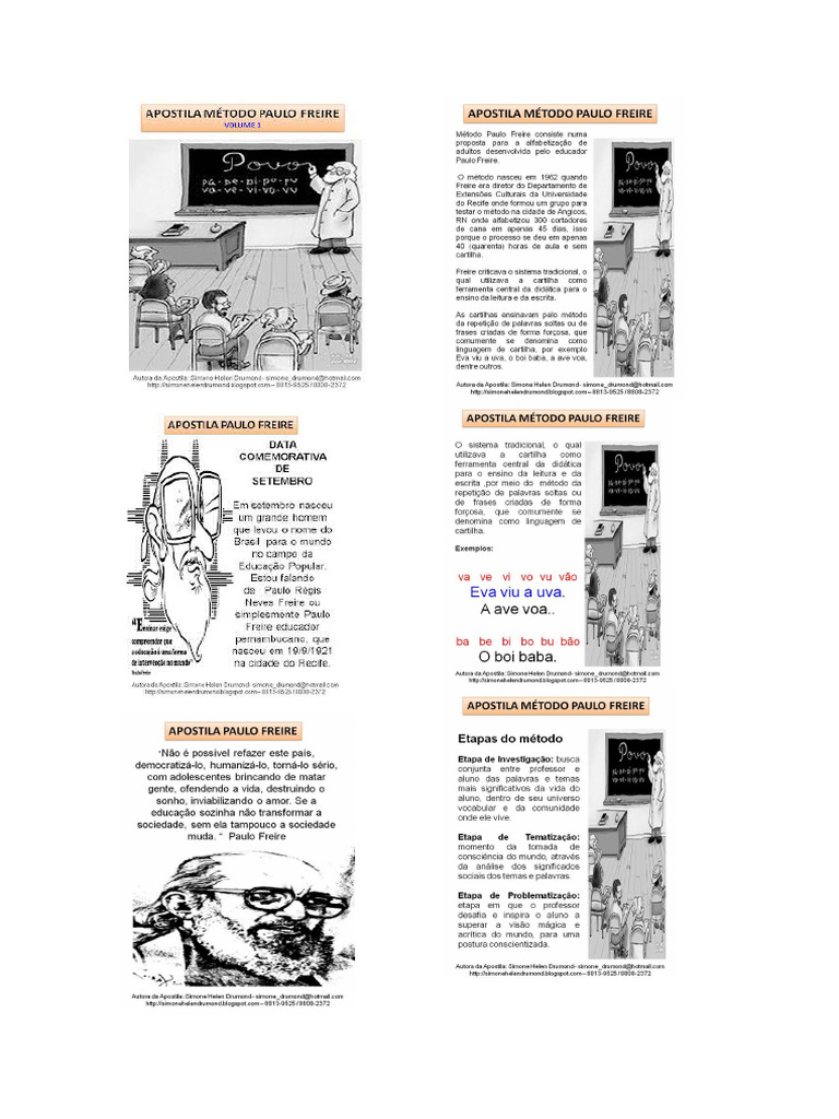2021 Apostila Paulo Freire | PDF