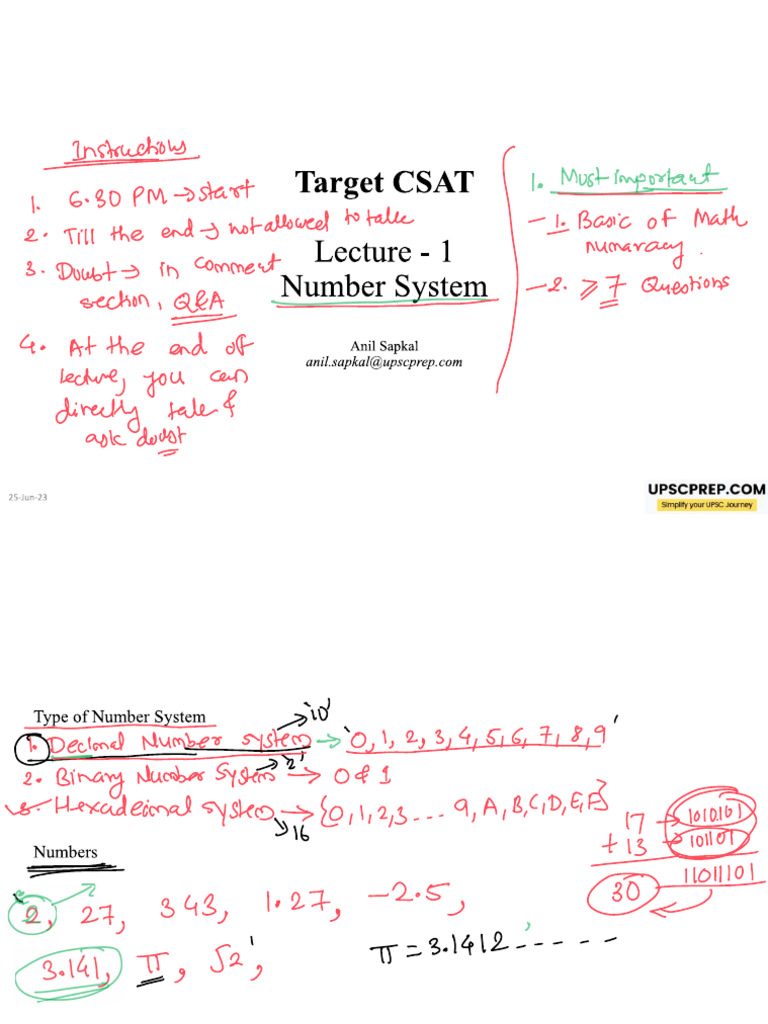 02 - Number System by Upscprep | PDF