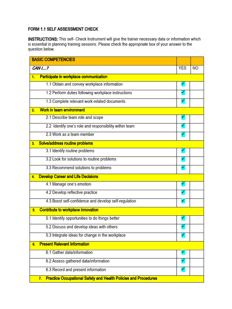 Basic Competencies | Download Free PDF | Information | Occupational ...