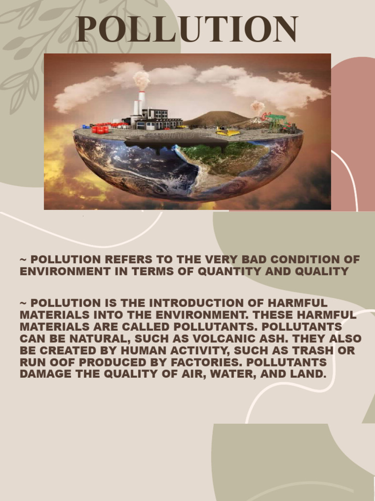 POLLUTION GROUP 6 | PDF | Pollution | Water Pollution