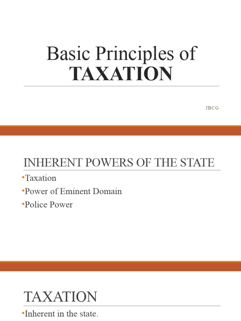 Taxation Basics for Law Students | PDF | Taxes | Double Taxation