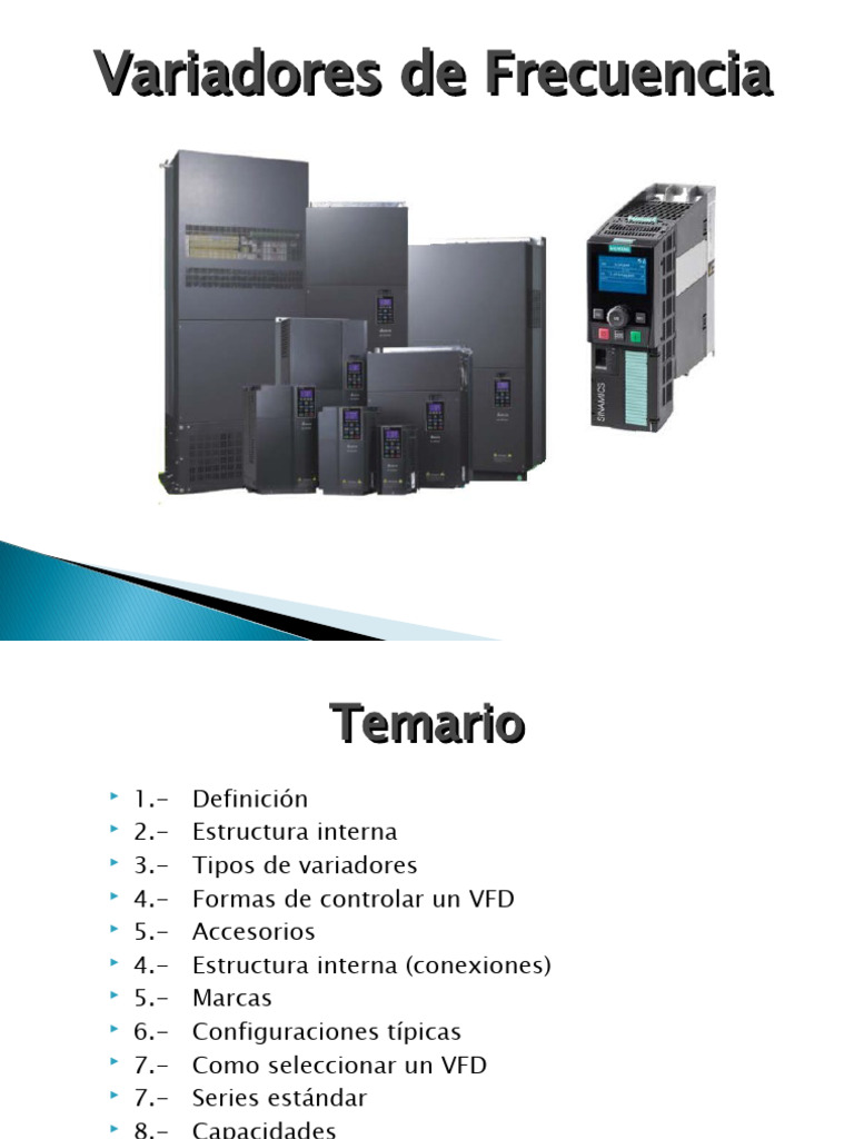 Guía Completa de Variadores de Frecuencia | PDF | Negocios | Tecnología