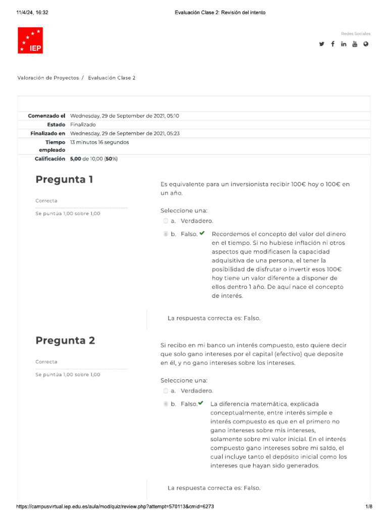 Evaluación Clase 2 | PDF