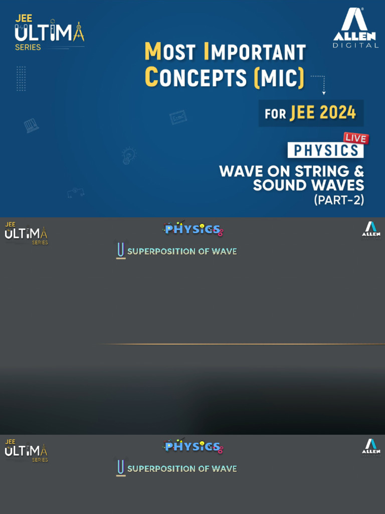 Wave MIC - Part-2 - 29-11-2023 | Download Free PDF | Waves | Resonance