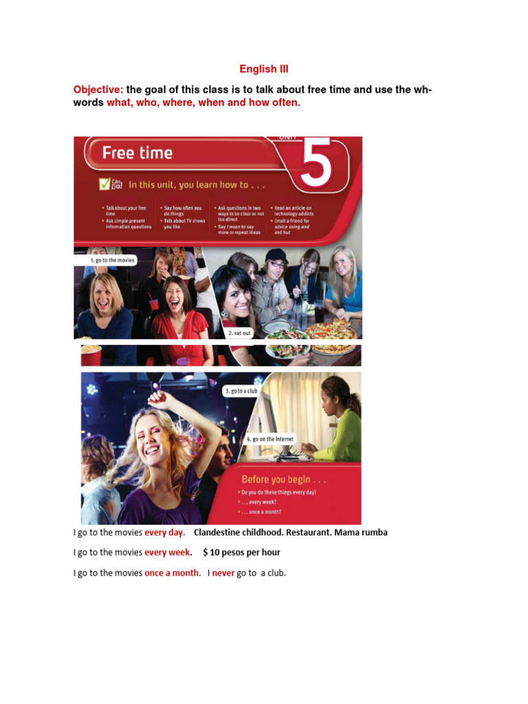 Free Time | PDF