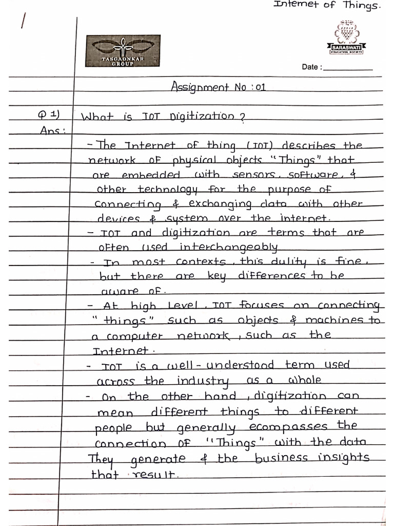 Iot Assignment All | PDF