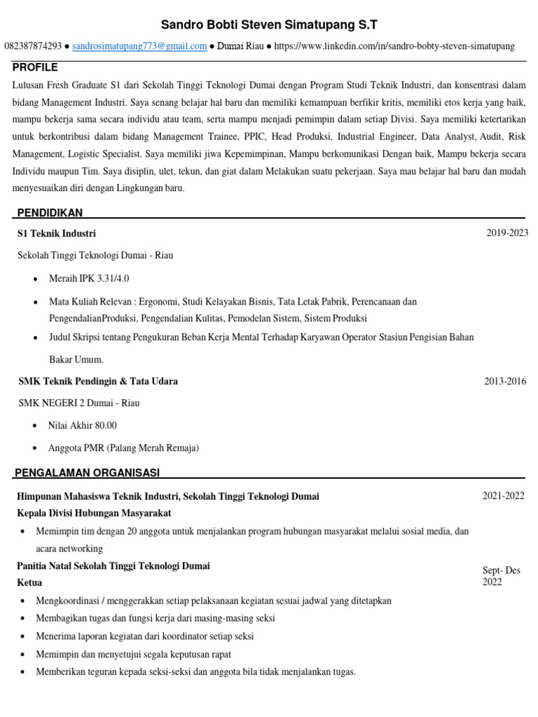 CV1-1 Merged | PDF | Bisnis | Seni