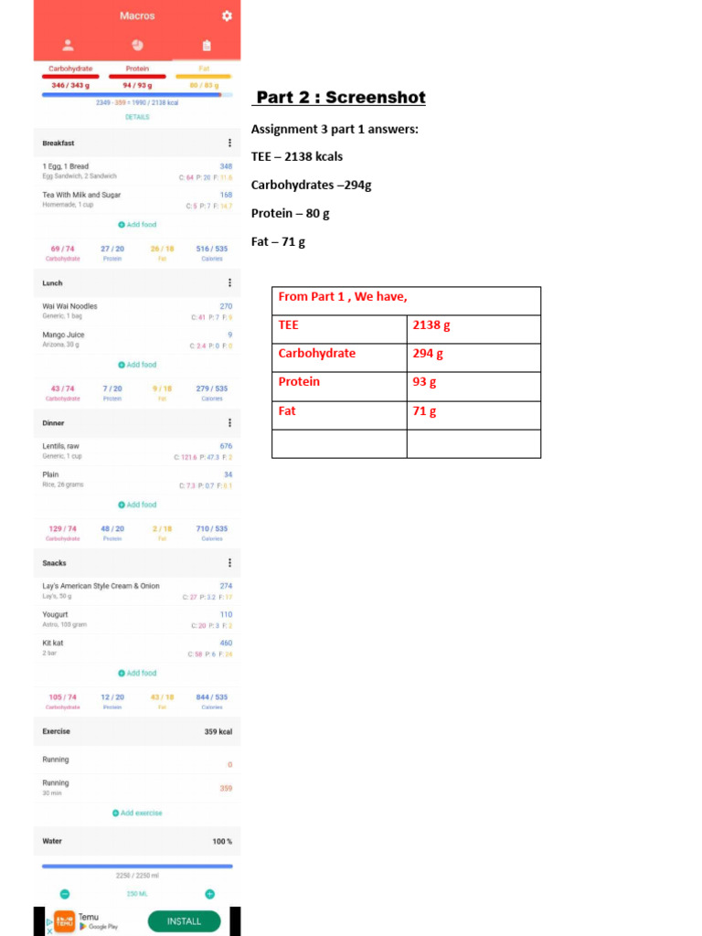 Assignment 3 Part 2 | PDF