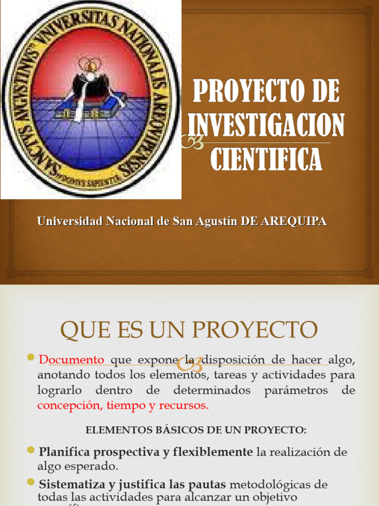 Guía de Proyectos de Investigación Científica | PDF | Planificación ...