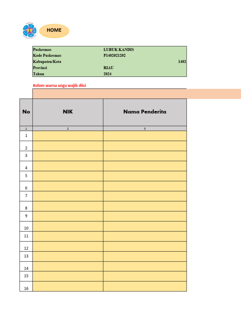Format Laporan Diare 2024 | PDF