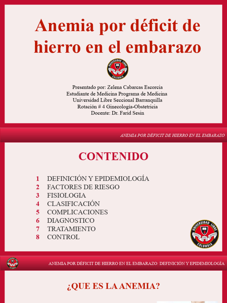 Anemia Ferropenica en El Embarazo Zce | PDF | Anemia | El embarazo