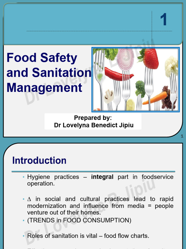 Food Safety and Sanitation Overview | PDF | Foodborne Illness | Food Safety