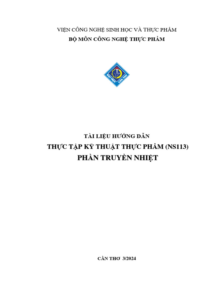 TLHD THỰC TẬP TRUYỀN NHIỆT | PDF