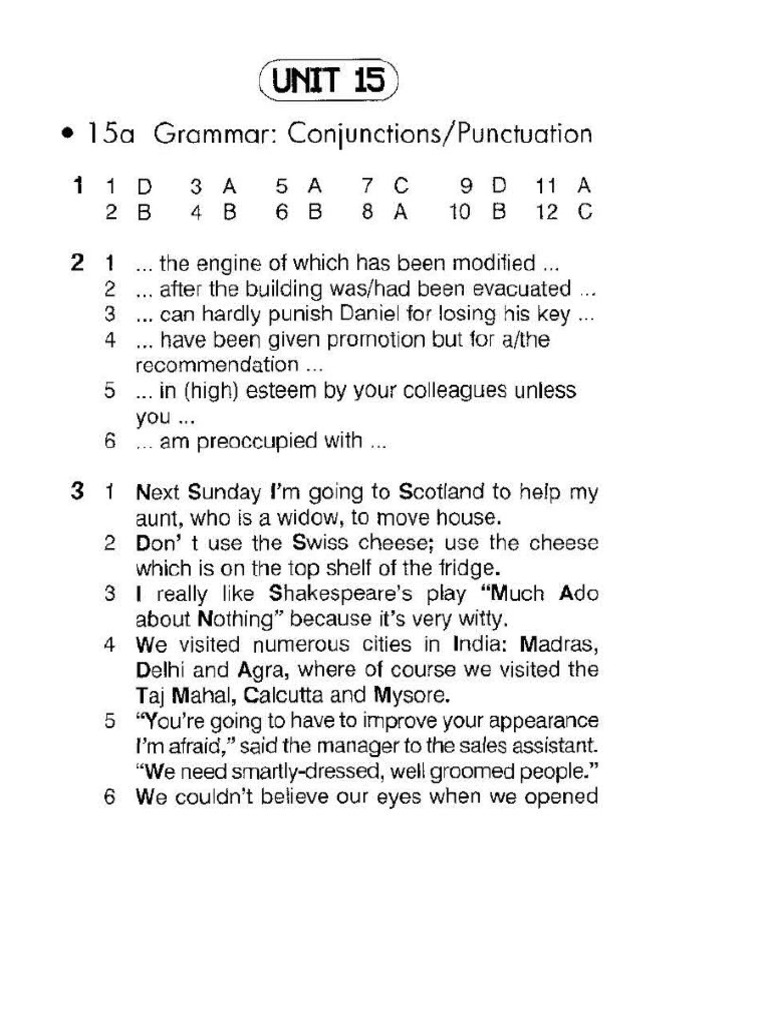 Conjunctions Keys PDF | PDF