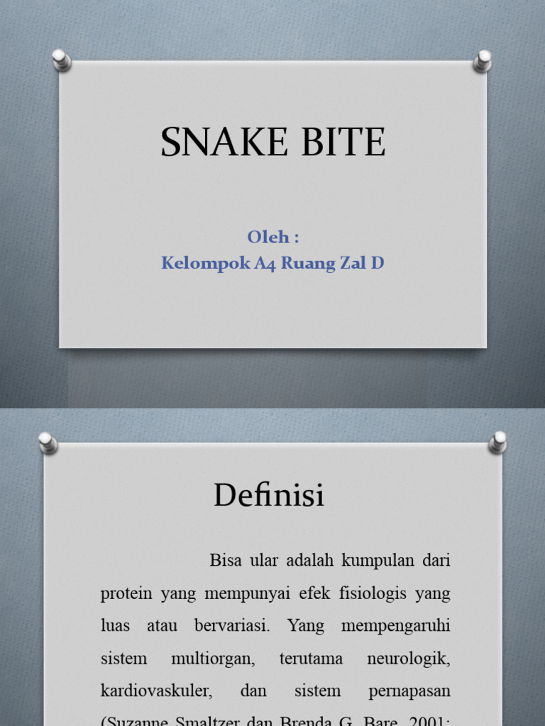Snake Bite | PDF
