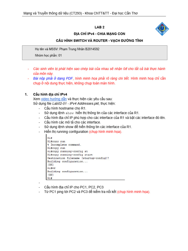 M NG-TTDL Lab2 | PDF