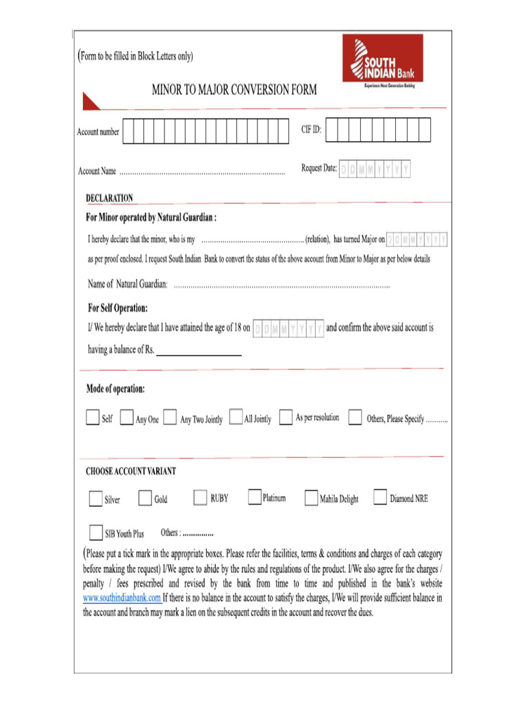 Minor to Major Conversion Form | PDF