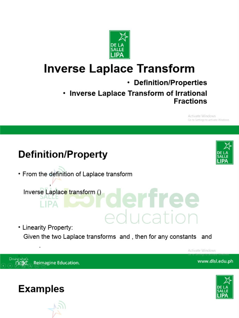 Inverse Laplace Transform1 1 Pdf 