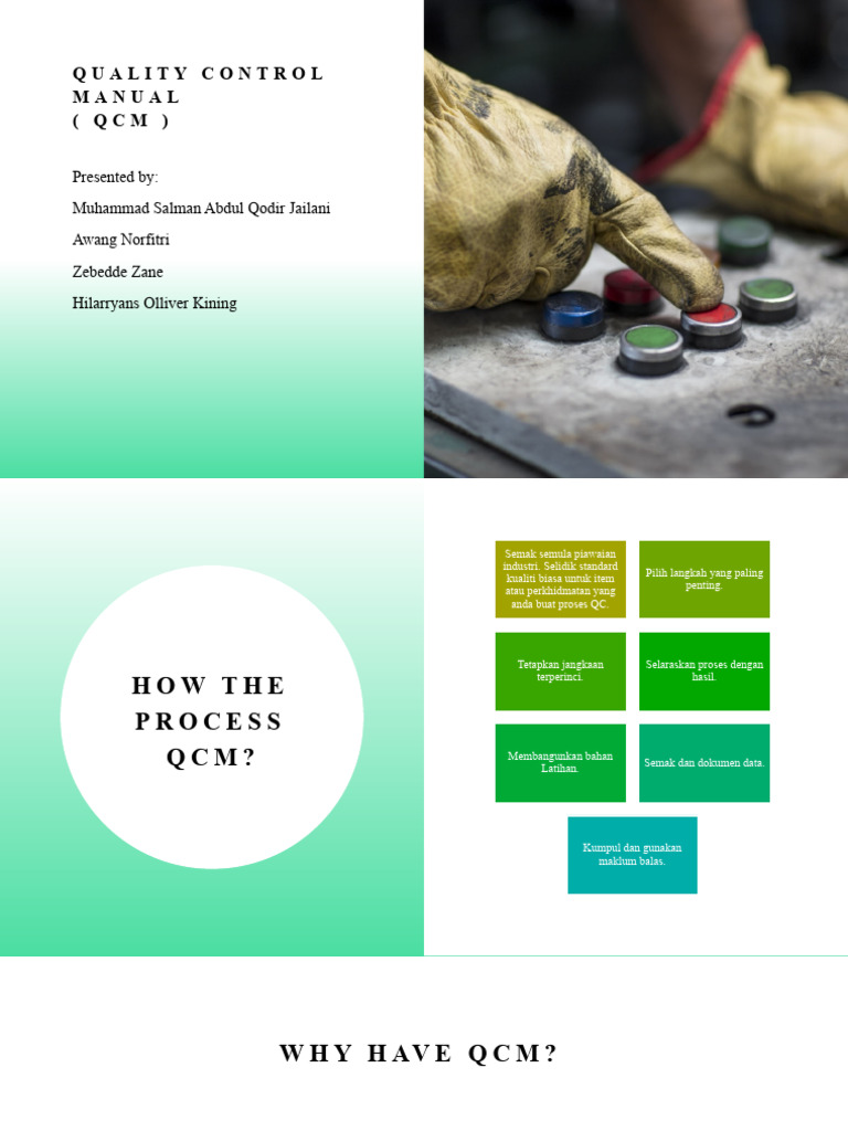 Quality Control Manual DMB 4112 | PDF