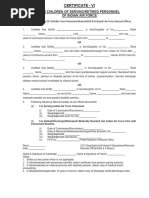 Format of The Serving Certificate | PDF