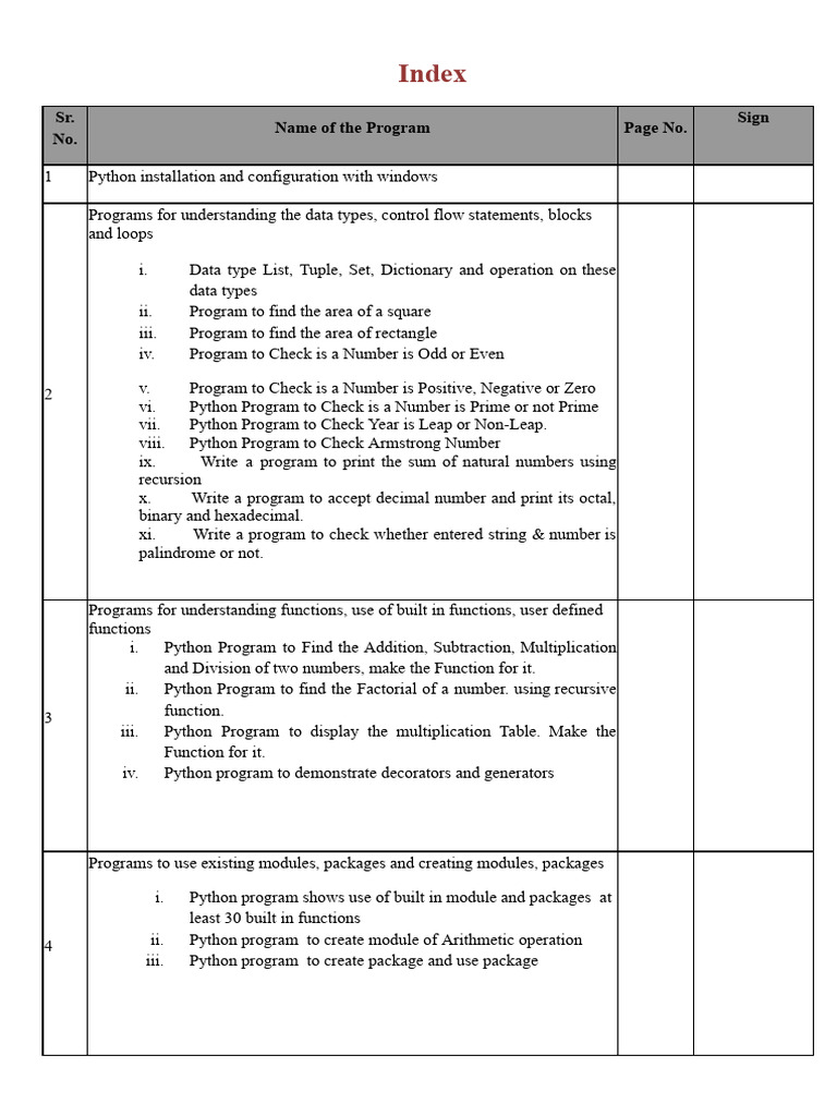 Index Python | PDF | Python (Programming Language) | Programming Index Python | PDF | Python (Programming Language) | Programming