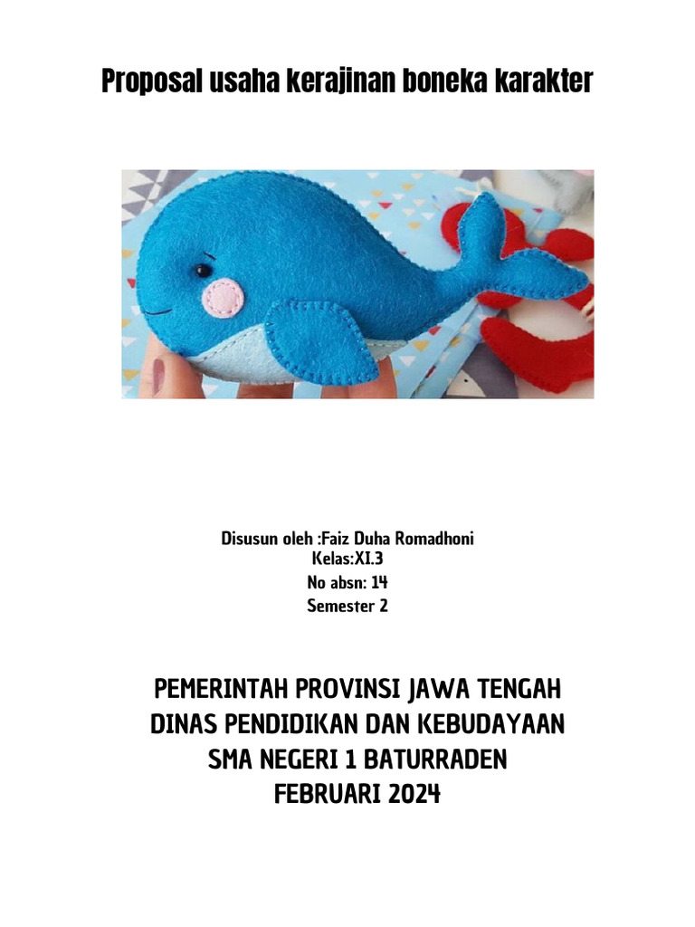 Proposal Buat Boneka | PDF