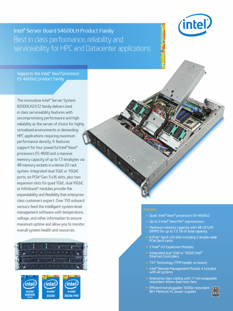 S4600LT2 | PDF | Computer Hardware | Computing