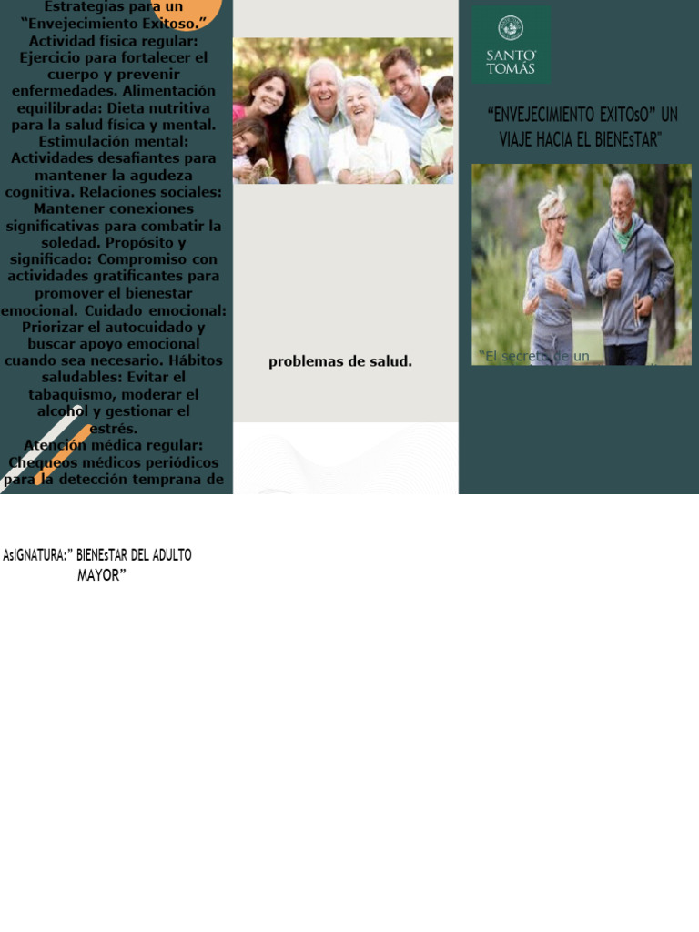 Estrategias para un Envejecimiento Saludable | PDF | Envejecimiento ...