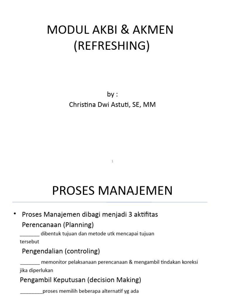 Modul Akbi & Akmen | PDF | Bisnis | Teknologi & Rekayasa