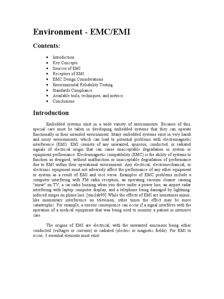 EMC/EMI Design Considerations | PDF | Electromagnetic Interference ...