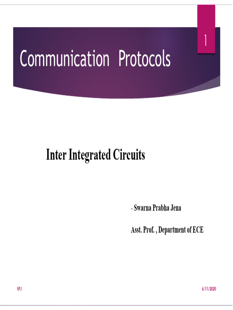 Communication Protocols: Inter Integrated Circuits | PDF | Physical Layer Protocols | Electronics