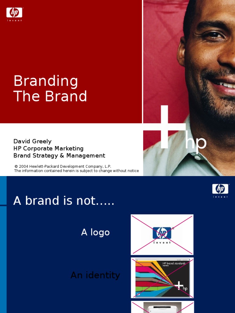 HP The Brand | PDF | Hewlett Packard | Brand