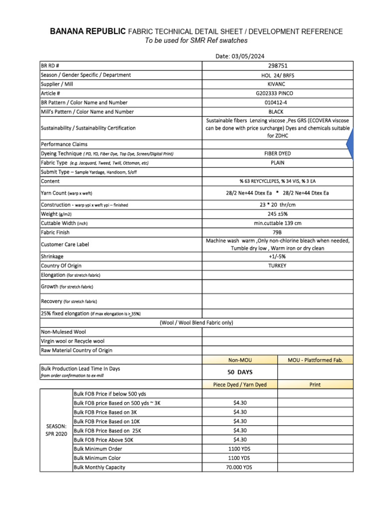 RD 298751 FDS | PDF | Textiles | Dyeing