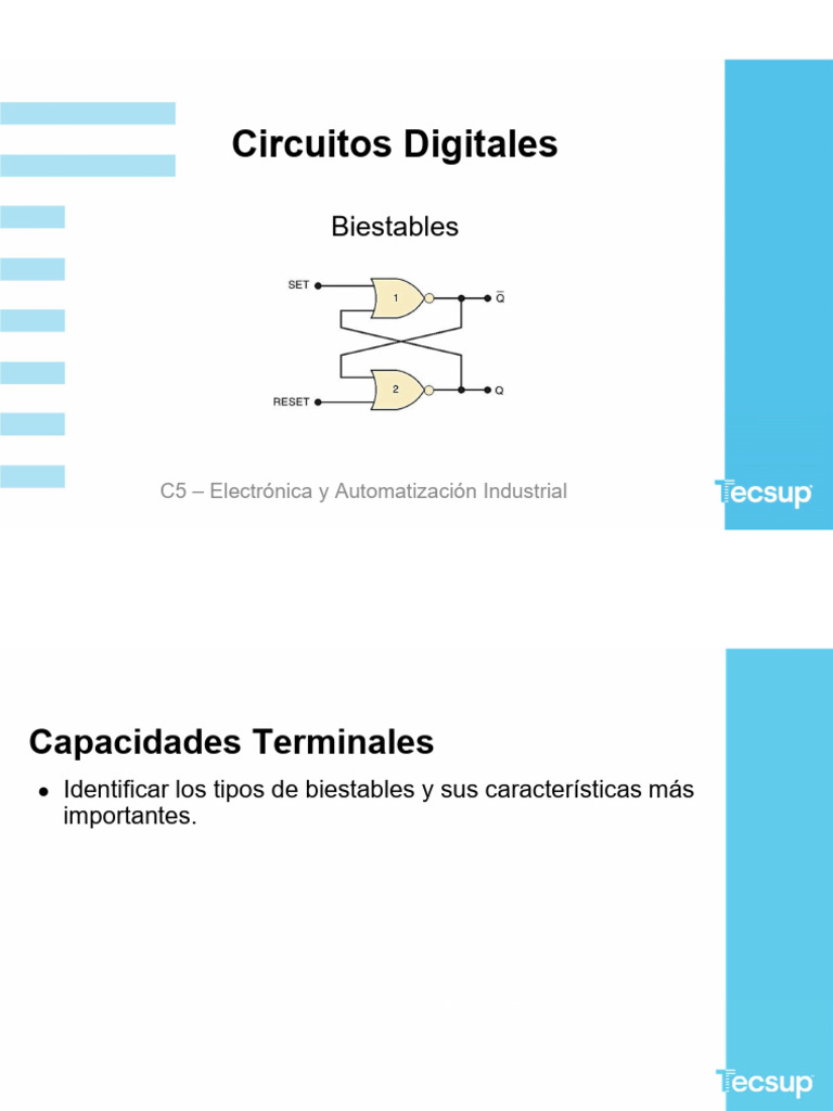 TEO 06 - Biestables | PDF | Diseño electronico | Electrónica digital