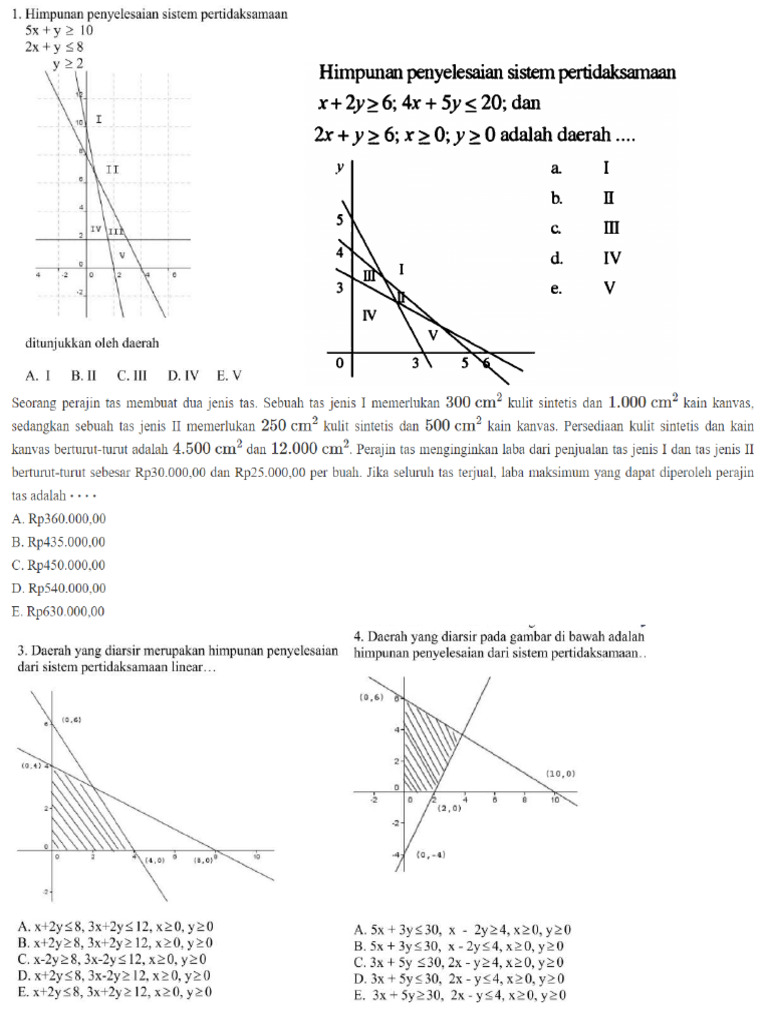 Program Linear | PDF