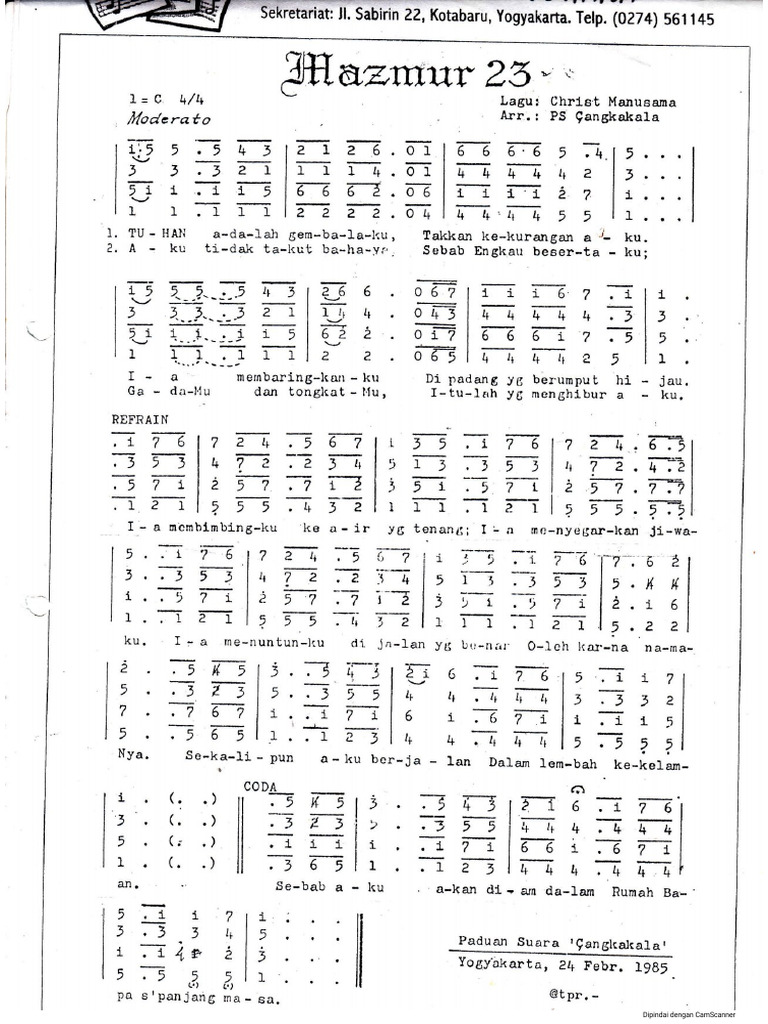 Mazmur 23 1 - Diedit | PDF