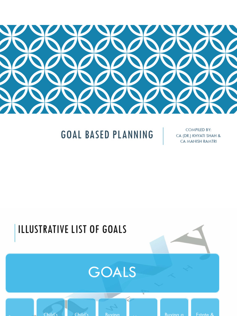 4_Goal Based Planning | PDF | Investing | Financial Services