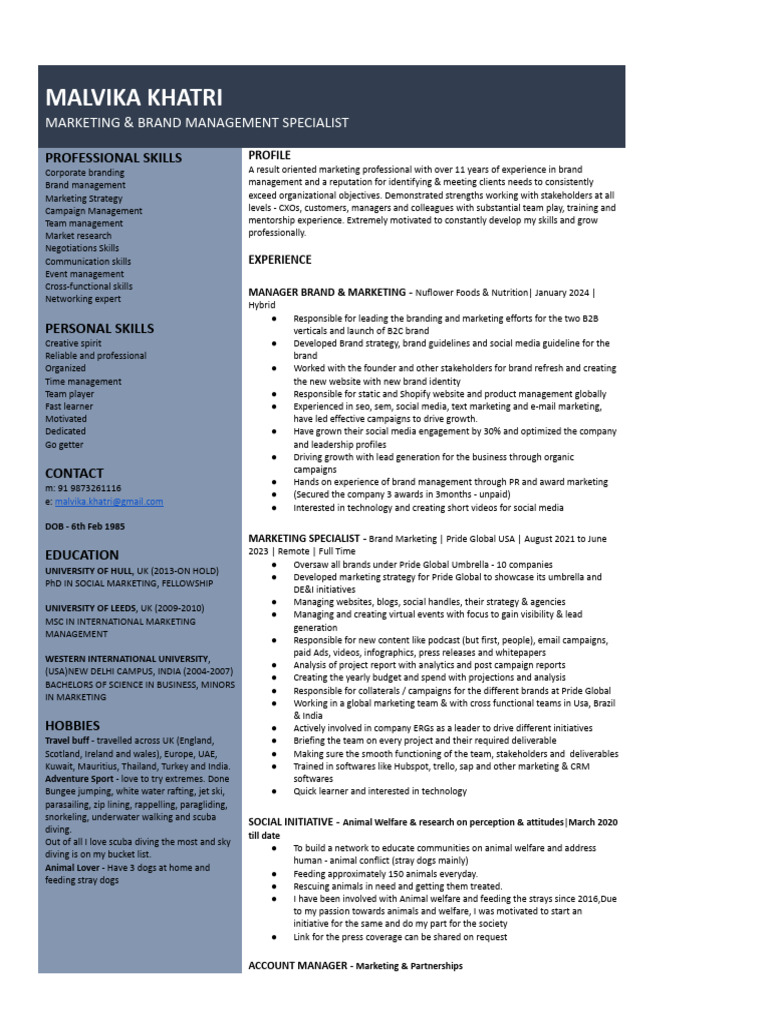 Malvika Khatri | PDF | Brand | Retail