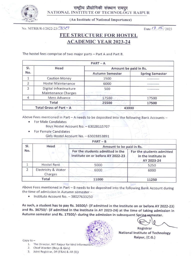 Fee Structure | PDF