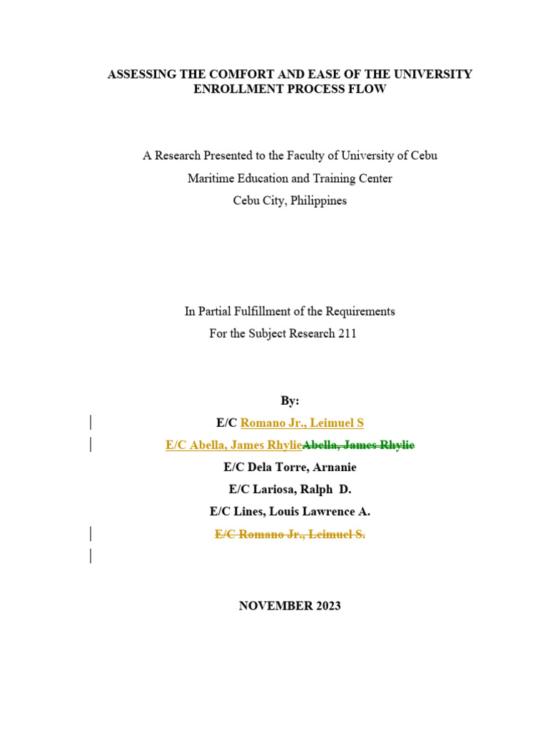 1romano Manuscript For Proposal Hearing | PDF | Survey Methodology | Questionnaire