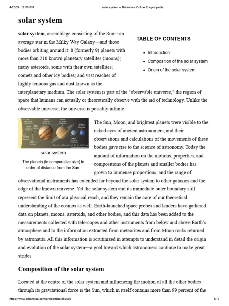 Solar System | PDF | Solar System | Planets