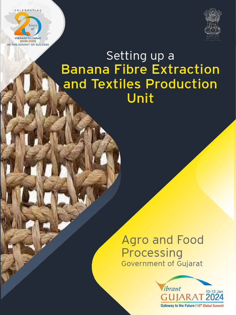 1 - Banana Fibre Extraction and Textiles Production Unit | PDF ...